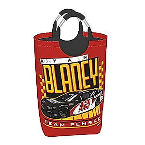 Ryan Blaney 12 Large Laundry Basket Laundry Hamper Bag Washing Bin Clothes Bag Collapsible Tall with Handles Waterproof Bathroom College Essentials Storage for College Dorm, Family
