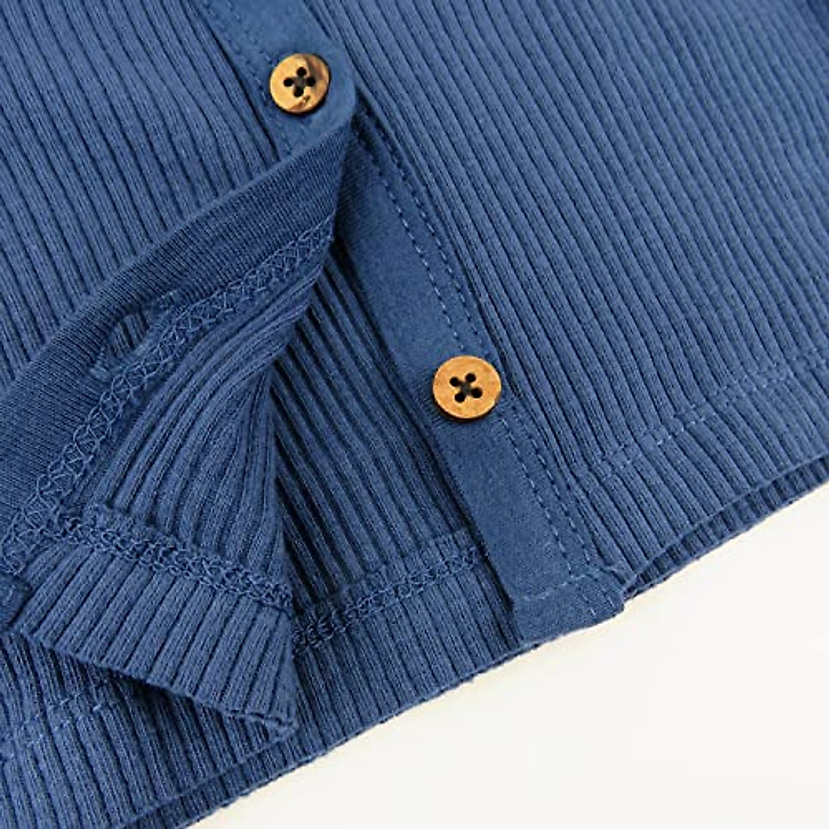 HonestBaby Girls 2-Piece Organic Cotton Dress and Cardigan Set, Dip Dye Pink and Navy, Newborn