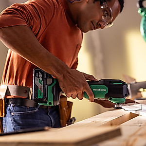 Metabo HPT 18V MultiVolt™ Oscillating Multi-Tool | Tool Only - No Battery | High Speed Cutting | Low Vibration and Noise | Lifetime Tool Warranty | CV18DAQ4