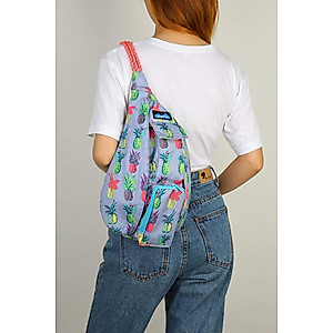 KAVU Mini Rope Sling Pack with Adjustable Rope Shoulder Strap, Pineapple Pop