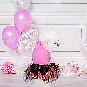 TONY HOBY Dog Dress, Outfits Dog Party Dress, Dog Princess Dress with Lace, Dog Skirt Soft and Breathable for Small Medium Dog (Pink, XL)