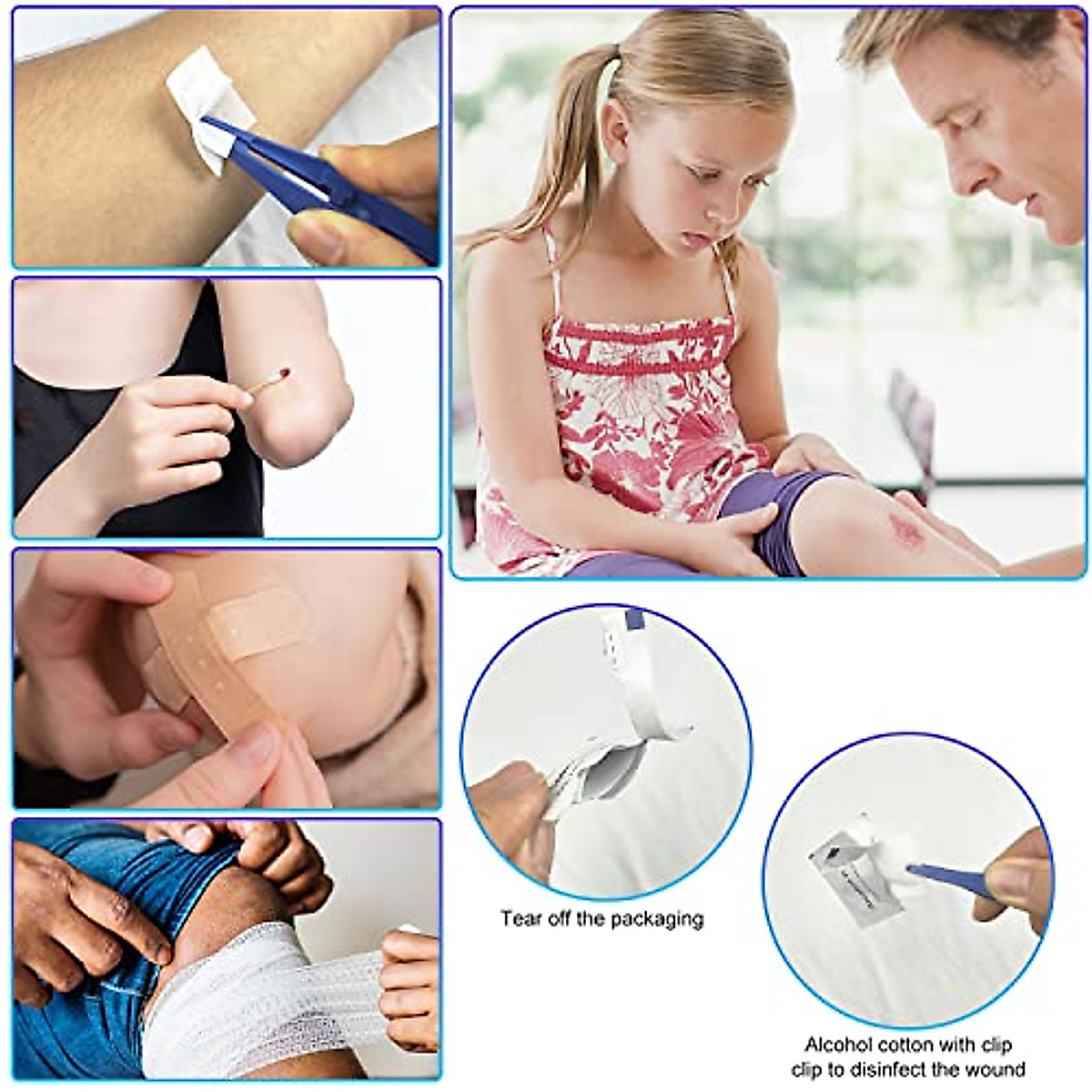 275Pcs Travel First Aid Kits for Car Emergency Preparedness Items Urgent Accident Essentials Kit Survival Gear Equipment Sports First Aid Kit for College Dorm Student, Home, Boat, Red YIDERBO