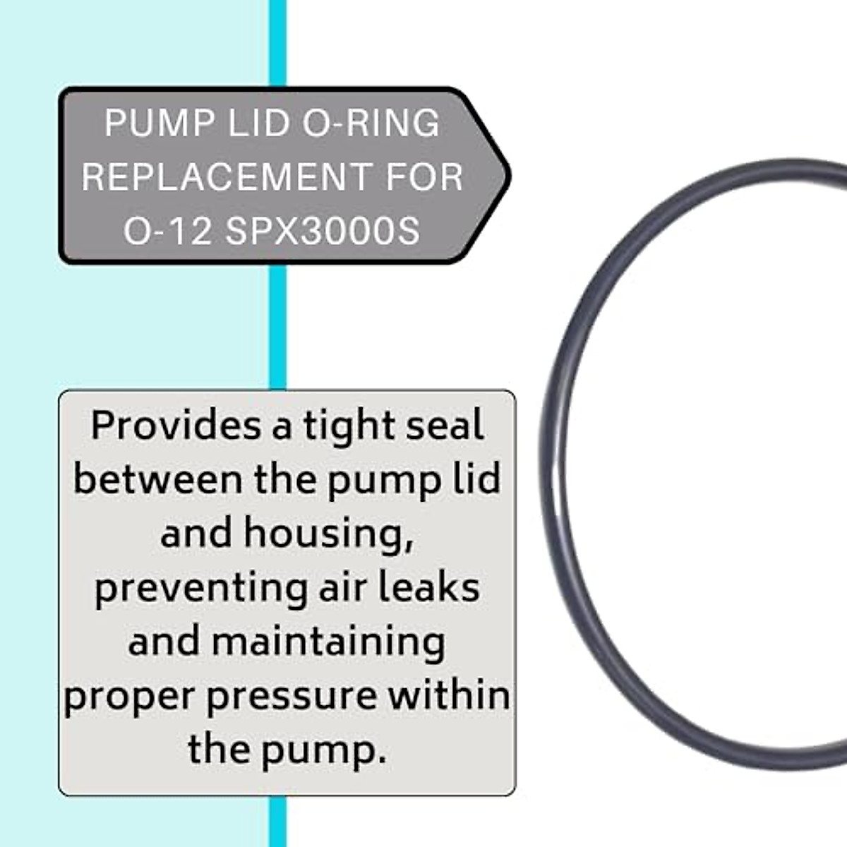 Carjo Southeastern Accessory Pool Pump O-Ring Seal Repair Kit for Hayward(R)* Super II Pump Series 3000X Kit 2 - Hayward Super II Pump Parts