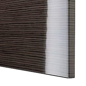 TV Unit with Drawers and Door,Black-Brown/Selsviken high-Gloss/Brown, 70 7/8x16 1/2x15 3/8 "