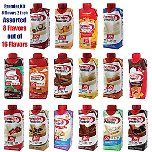 Niro Assortment | 16 Pack | Protein Shake Variety Pack | 8 Delicious Assorted Flavors | 160 Calories | 24 Vitamins & Minerals | Niro Beverage Sleeve Included