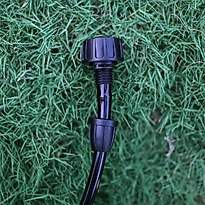 10 pcs 3/8 inch Drip Irrigation Tubing to Faucet/Garden Hose Adapter, 3/8" Barb Lock 3/4" Female GHT Garden Hose Fittings Coupler