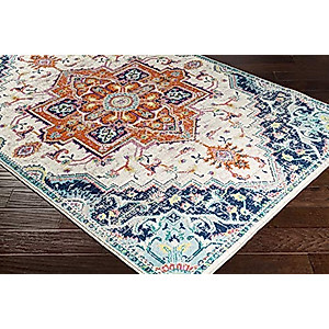 Artistic Weavers Area Rug, Orange/Aqua