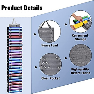 MIDOGAT Vinyl Roll Holder, Vinyl Roll Organizer, Large Capacity Craft Organizer, Vinyl Roll Keeper for Craft Room,Door,Closet,Wrapping Paper