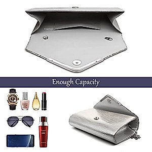 Lytosmoo Women Sparkling Evening Clutch Purse Formal Glitter Party Wedding Handbag Envelope Crossbody Shoulder Bag