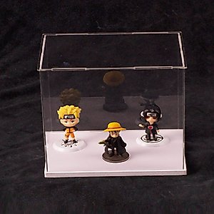 Openable Clear Acrylic Display Case Box ，Versatile Collectibles Display Dustproof Showcase with Thickening Base，for Display Action Figures Home Storage Organizing Toys (16x8x10 inch/40x20x25cm)