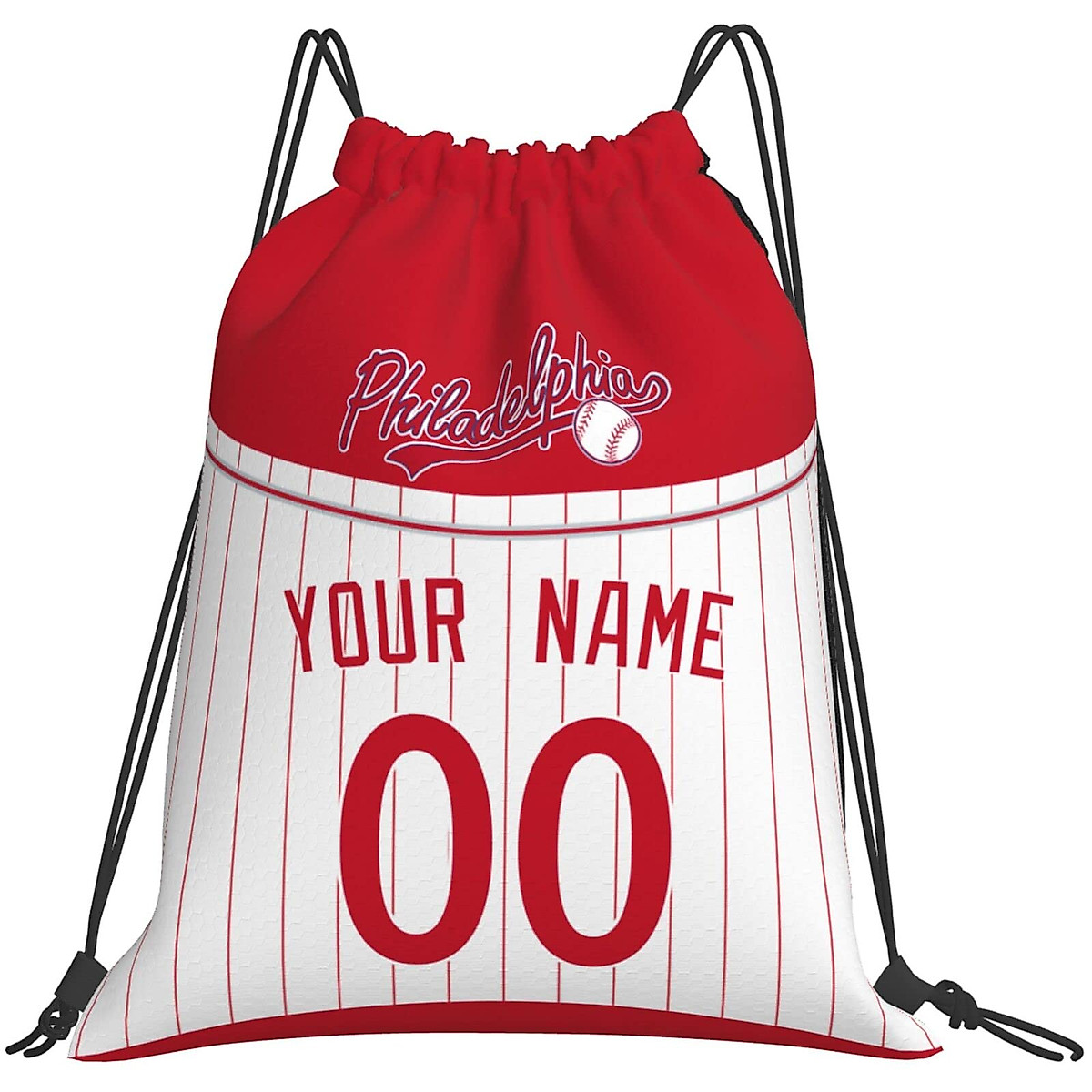 INAOO Drawstring Bags Philadelphia Personalized Backpack Gifts for Men Women