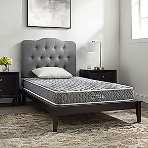 Modway Mila 6” Narrow Twin Mattress - Firm 6 Inch- 10-Year Warranty