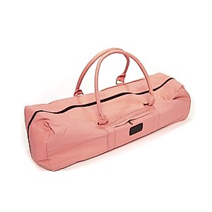 Kindfolk Yoga Mat Duffel Bag Canvas with Pocket and Zipper (Pink)