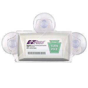 EZ Pass Holder with Super Strong Suction Cups Holds Tightly to Your Car Windshield (Clear)