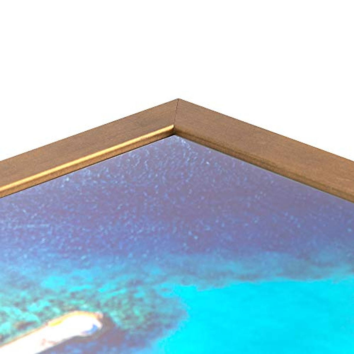 ArtToFrames 17x23 Inch Gold Picture Frame, This 1.25 Inch Custom MDF Poster Frame is Muted Gold Glow - Comes with Economy Acrylic and Corrugated Backing (2WOMBW26-1619-17x23)