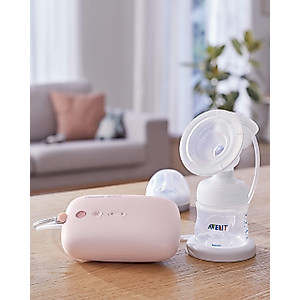 Philips AVENT Single Electric Breast Pump Advanced, with Natural Motion Technology, SCF391/61, Pink