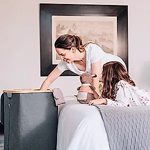 Lonbet - Gray Double Laundry Hamper with Lid, 2 Sections and Removable Bags, Hamper for Laundry 2 Compartment to Simplify Laundry Day for Busy Moms, 39.6 Gallons (3-5 Loads in a Washing Machine)