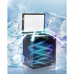 TABU Chest Freezer, 5.0 Cu Ft Deep Freezer with Removable Storage Basket, Black Top Open Door Freezer with 7 Level Adjustable Temperature, Compact Freezer with Top Open Door (Black)