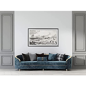 Deco TV Frames Alloy Prismatic - Graphite Bezel Compatible ONLY with Samsung The Frame TV (50", Fits 2021-2023 Frame TV)