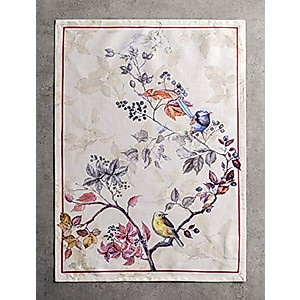 Maison d' Hermine Kitchen Towel 100% Cotton Quick Dry Cleaning Dishtowel for Gifts, Dining, Home, Wedding, Banquet, Buffet, Equinoxe - Beige - Thanksgiving/Christmas (Set of 3)