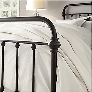 Giselle Antique Dark Bronze Graceful Lines Victorian Iron Metal Bed (Full Size)