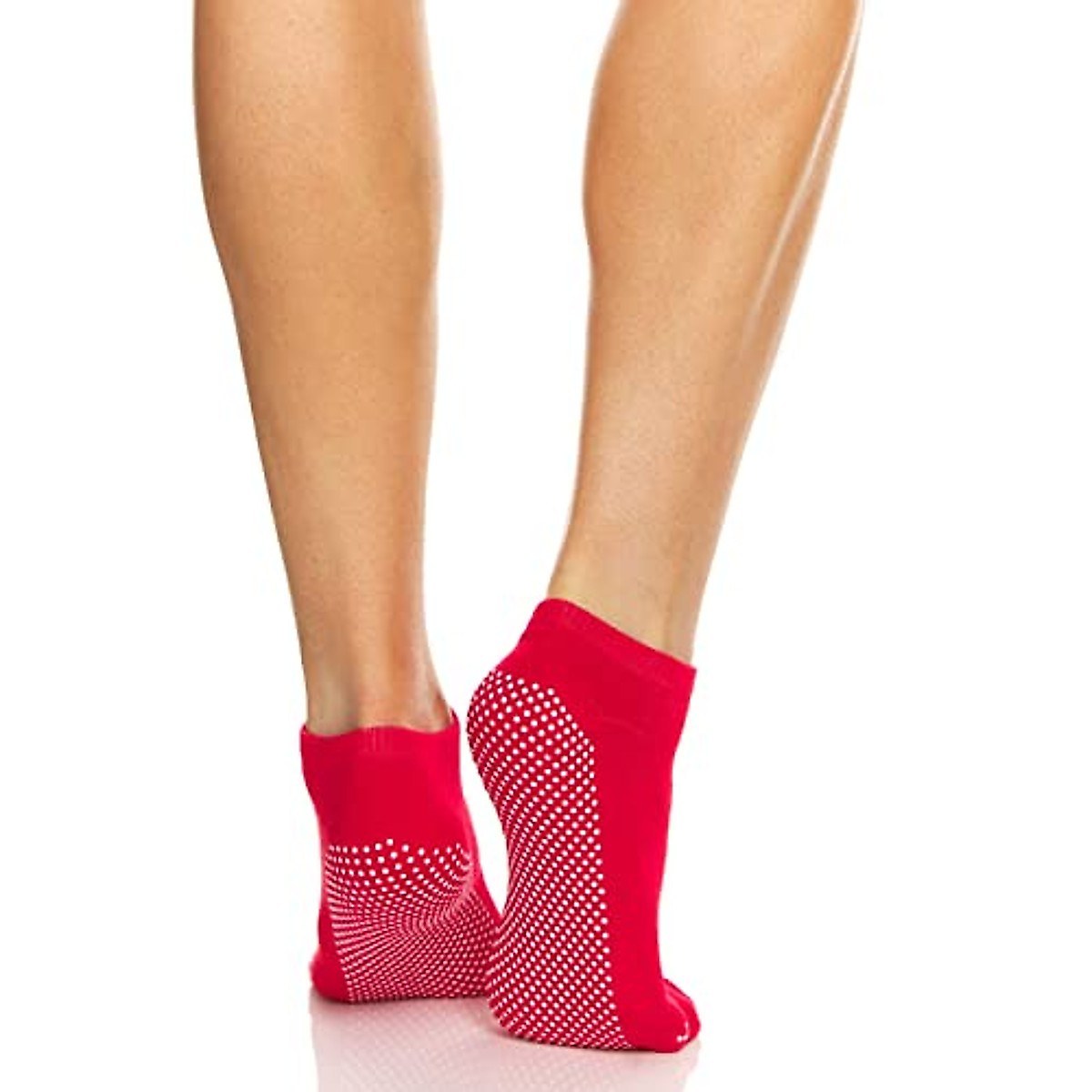 Yacht & Smith Women's Non Slip No-Skid Socks with Grips, 97% Cotton, For Hospital, Yoga, Pilates, Barre, Grippy Ankle Sock