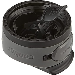 Contigo Cortland Chill 2.0 Stainless Steel Insulated Water Bottle, 24 oz, Licorice - Autoseal Spill-Proof Lid Great for On the Go - Keep Drinks Hot/Cold - Fits Most Cup Holders - Includes Carry Handle