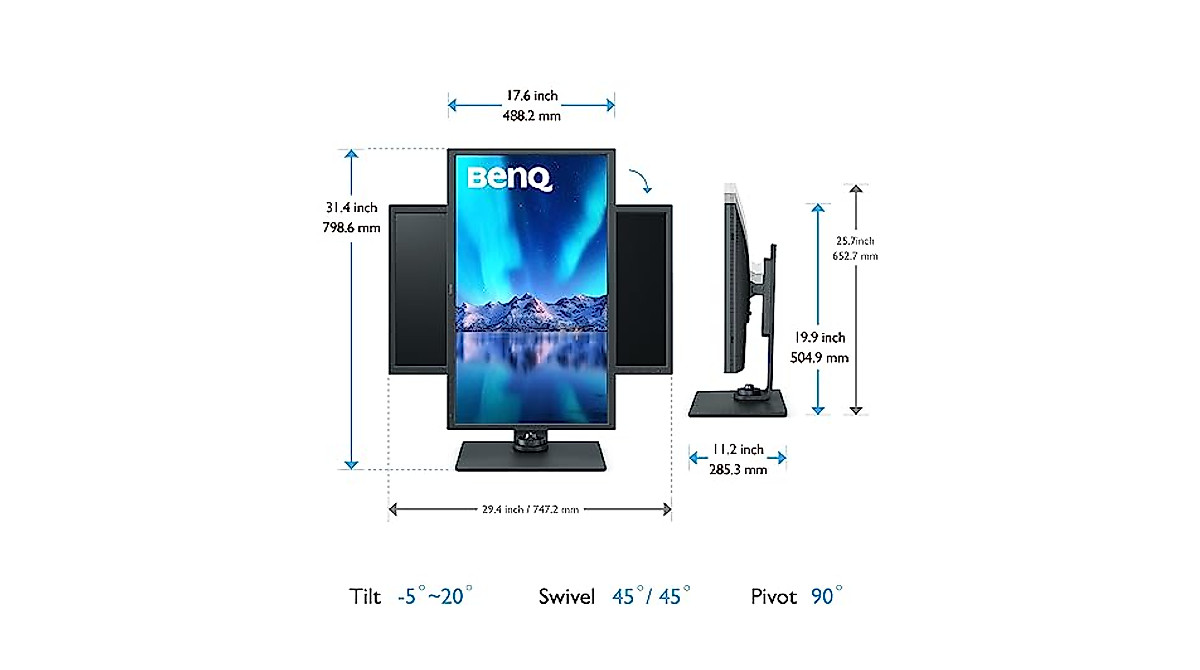 BenQ SW321C 32" 4K Photo Editing Monitor