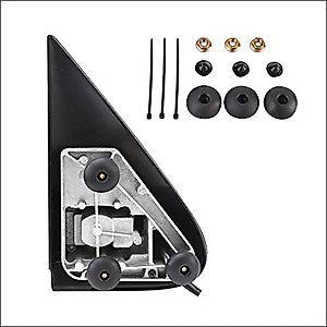 Perfit Zone Towing Mirrors Replacement Fit for 2003-2007 SILVERADO SIERRA, POWER HEATED, W/SMOKE SIGNAL,BLACK (PAIR SET)