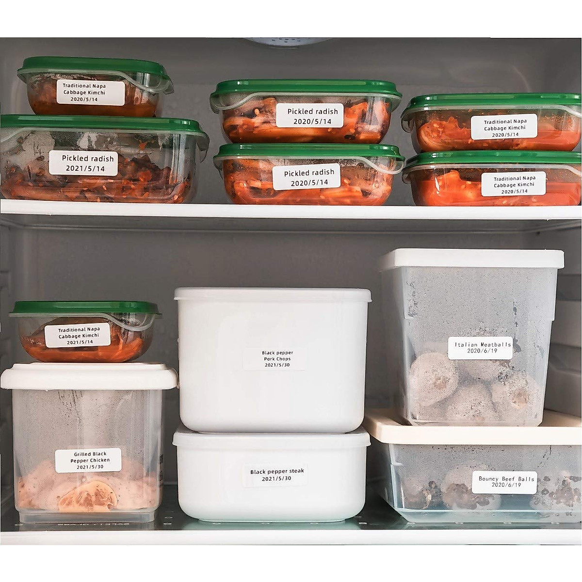 Phomemo D30 Adhesive White Label Paper 1/2" X 1 1/2" (12mm X 40mm) 160 Labels/Roll, Black on White, 3 Roll, for Home Office School Organization, Gift for Decoration, Compatible with D30 Label Maker