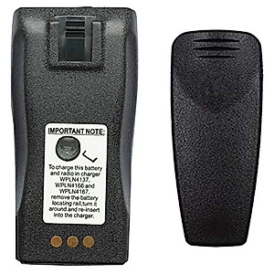 Teseko NNTN4851 NNTN4851A NNTN4496 NNTN4497CR NNTN4970A 7.2V 1500mAh Ni-MH Two-Way Radio Battery Replacement for Motorola CP040 CP140 CP150 CP160 CP180 CP200 PR400 EP450+Belt Clip