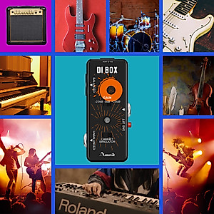 Amuzik Di Box Effect Pedal Matchbox Effector for Electric Guitar Pedal with Ture Bypass Mini Size