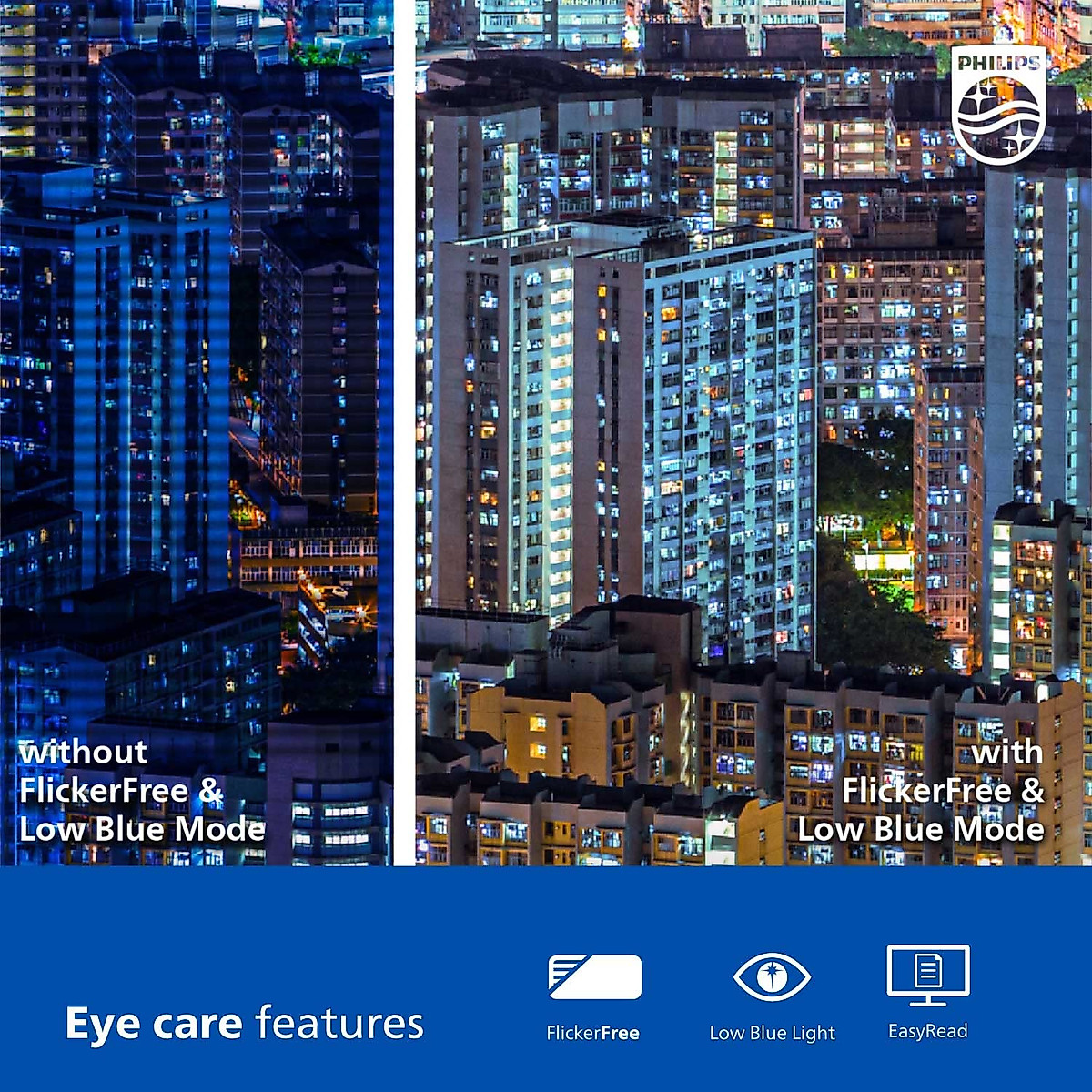 Philips 288E2E 28" Frameless Monitor, 4K UHD 3840x2160 IPS, 120% sRGB, FreeSync, Speakers, Height Adjustable, VESA (Renewed)