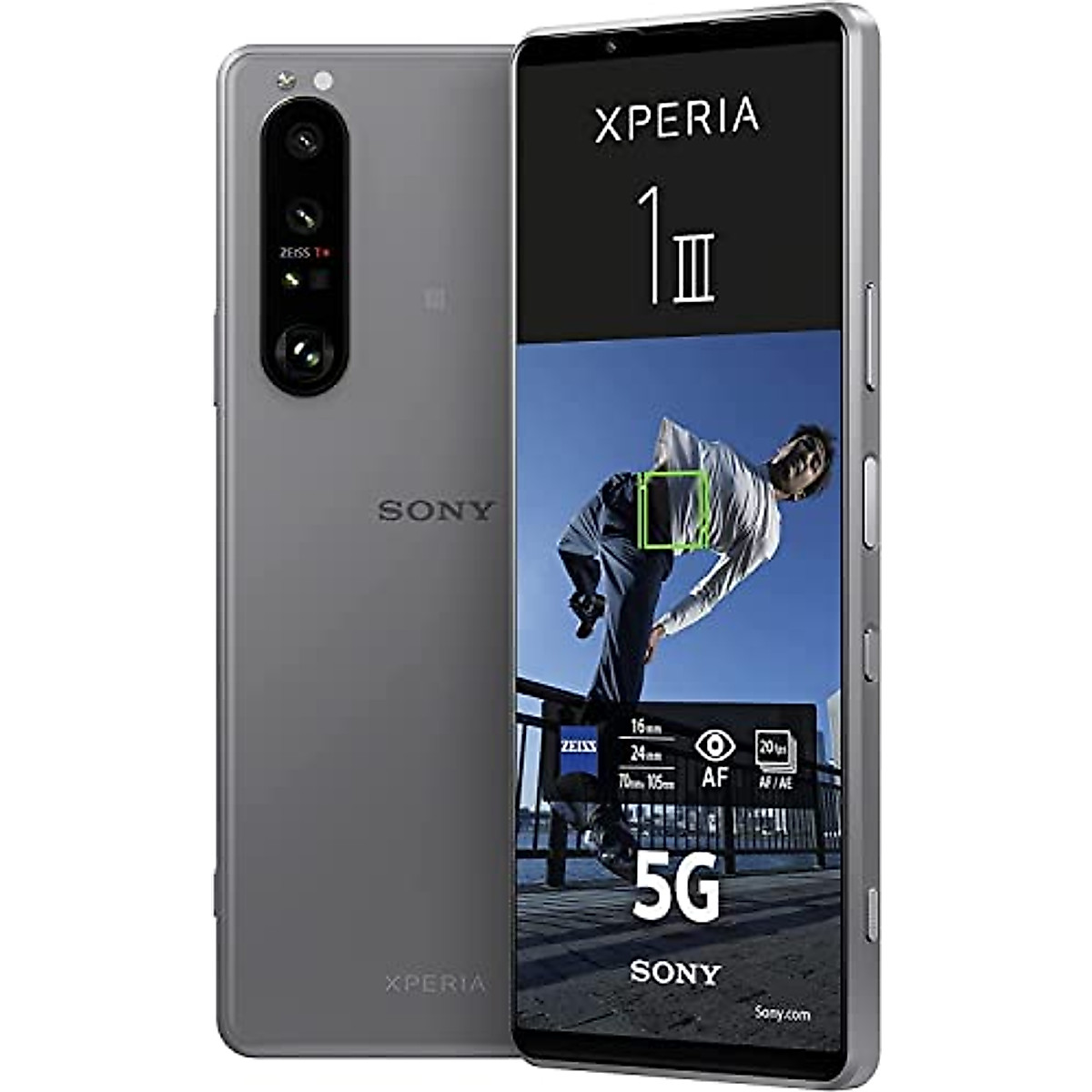 Sony Xperia 1 III XQ-BC72 5G Dual 256GB 12GB RAM Factory Unlocked (GSM Only | No CDMA - not Compatible with Verizon/Sprint) International Version - Frosted Gray