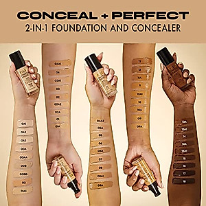 Milani Conceal + Perfect 1 Fl. Oz. Espresso Liquid Foundation - Cover Under-Eye Circles, Blemishes & Skin Discoloration for a Flawless Complexion