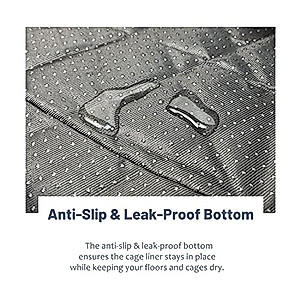 Tierecare Guinea Pig Cage Liners Bedding Cover Corners Washable Reusable Pee Pad Absorbent with Leakproof Bottom for Guinea Pig Rabbits Small Animals