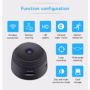 senri Mini Security Camera, 1080P HD WiFi Home Indoor Outdoor Camera for Baby/Pet/Nanny, IP Camera Remote Viewing for Security with iOS,Android Phone APP