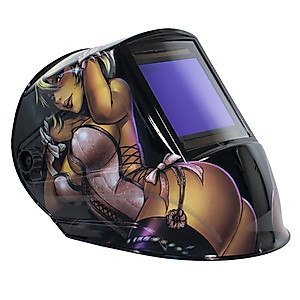 TGR Extra Large View True Color Auto Darkening Welding Helmet - 4"W x 3.65"H (Anime)