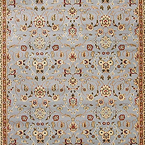 SAFAVIEH Lyndhurst Collection 2'3" x 4' Light Blue/Ivory LNH312B Traditional Oriental Non-Shedding Living Room Bedroom Accent Rug