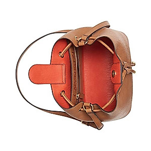 Calvin Klein Gabrianna Novelty Bucket Shoulder Bag, Caramel