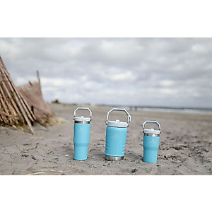 Stanley IceFlow Stainless Steel Tumbler with Straw - Vacuum Insulated Water Bottle for Home, Office or Car Reusable Cup Leak Resistant Flip Cold 12 Hours Iced 2 Days (Pool)