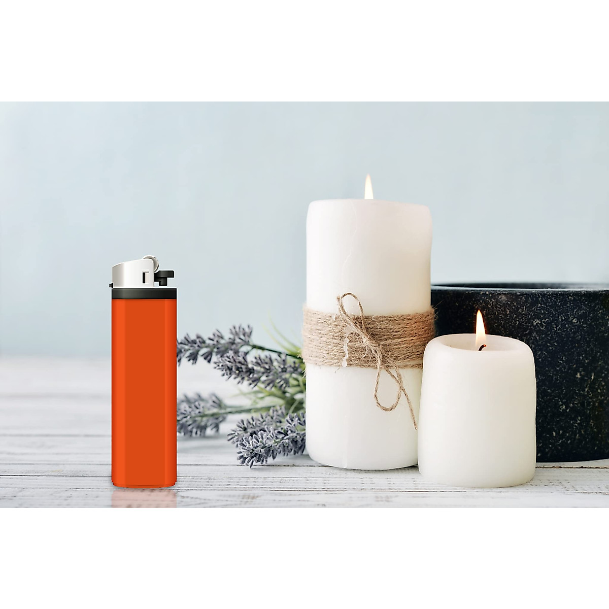 Scinex Classic Disposable Lighters, Multi Purpose and Lightweight, Candle Lighters, Cigerette Lighter, for BBQ and Outdoors, 5 Pack