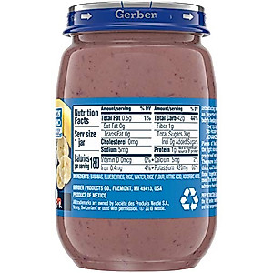 Gerber Purees 3rd Foods Banana, Blueberry & Rice, 6 Oz (Pack of 12)