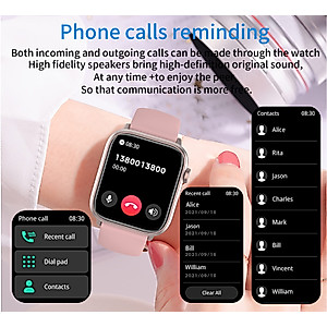 Smart Watch 2023 Answer Make Call, 1.85" Smartwatch for Android iPhone with Voice Control, Heart Rate/ SPO2/Blood Pressure/Sleep Monitor, IP67 Waterproof Step Counter Fitness Tracker for Men Women