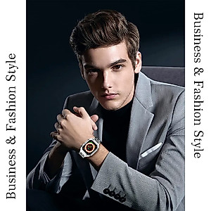 SUPLINK Stainless Steel Case with Band Compatible with Apple Watch Ultra 2/1 49mm Metal Rugged Protector Cover for iWatch Men (Silver)