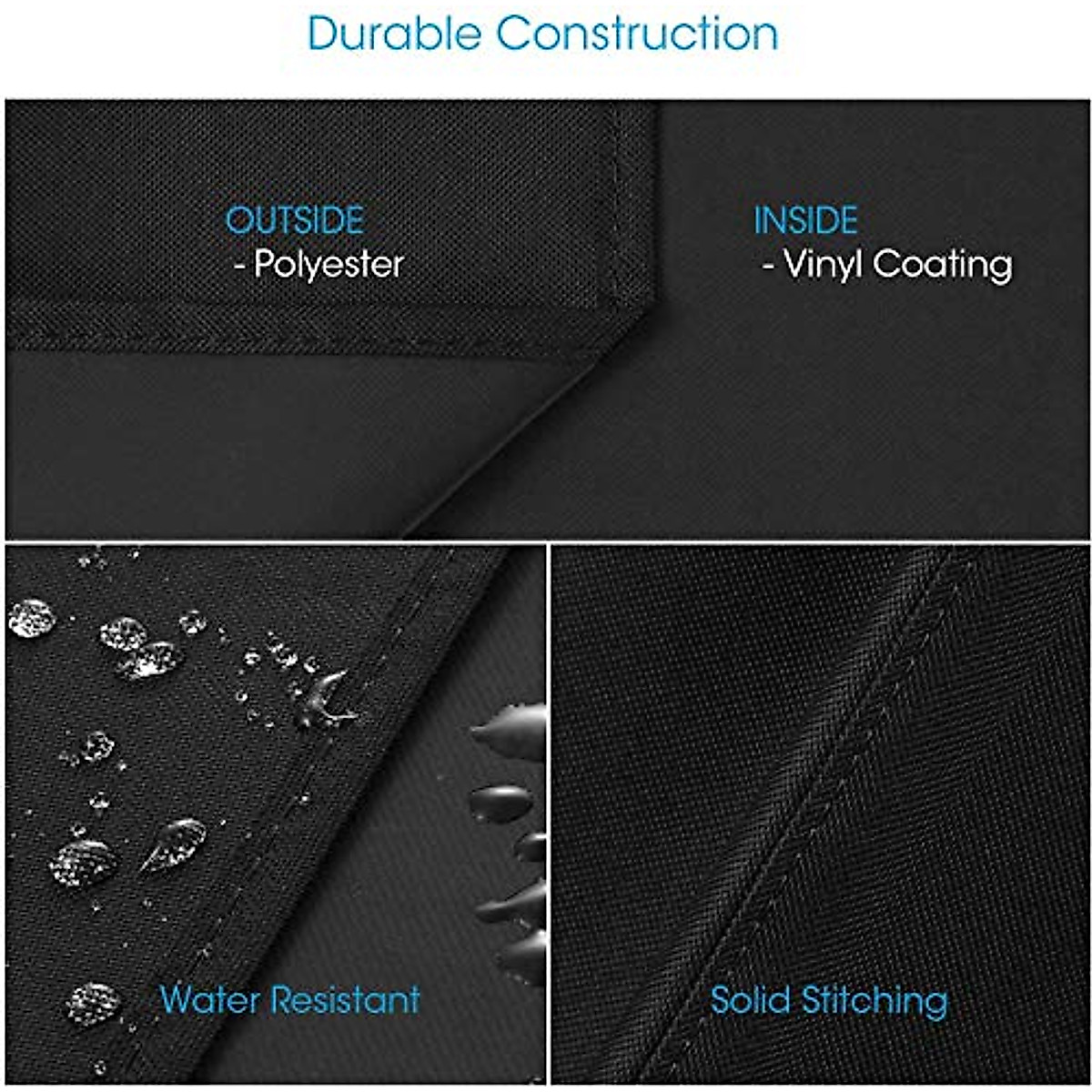 Unicook Heavy Duty Waterproof Barbecue Gas Grill Cover, Small 50-inch BBQ Cover, Special Fade and UV Resistant Material, Fits Grills of Weber Char-Broil Nexgrill Brinkmann and More, 50"W x 22"D x 40"H