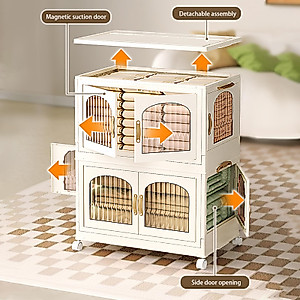 FXTNKYY Storage Bins with Lids,Collapsible Storage Bins for Closet Organizer, Plastic，Stackable，with Wheels for Home Room Storage (4 Pack)