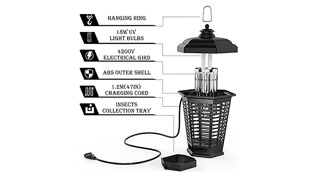 Powerful JCHOPE Mosquito Zapper for Indoor & Outdoor