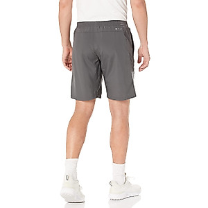 adidas Men's Standard Own The Run Shorts, Grey Six/Reflective Silver, Medium