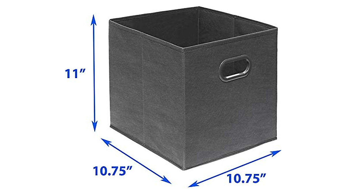 SimpleHouseware Foldable Cube Storage Bins – 6 Pack for Easy Organization